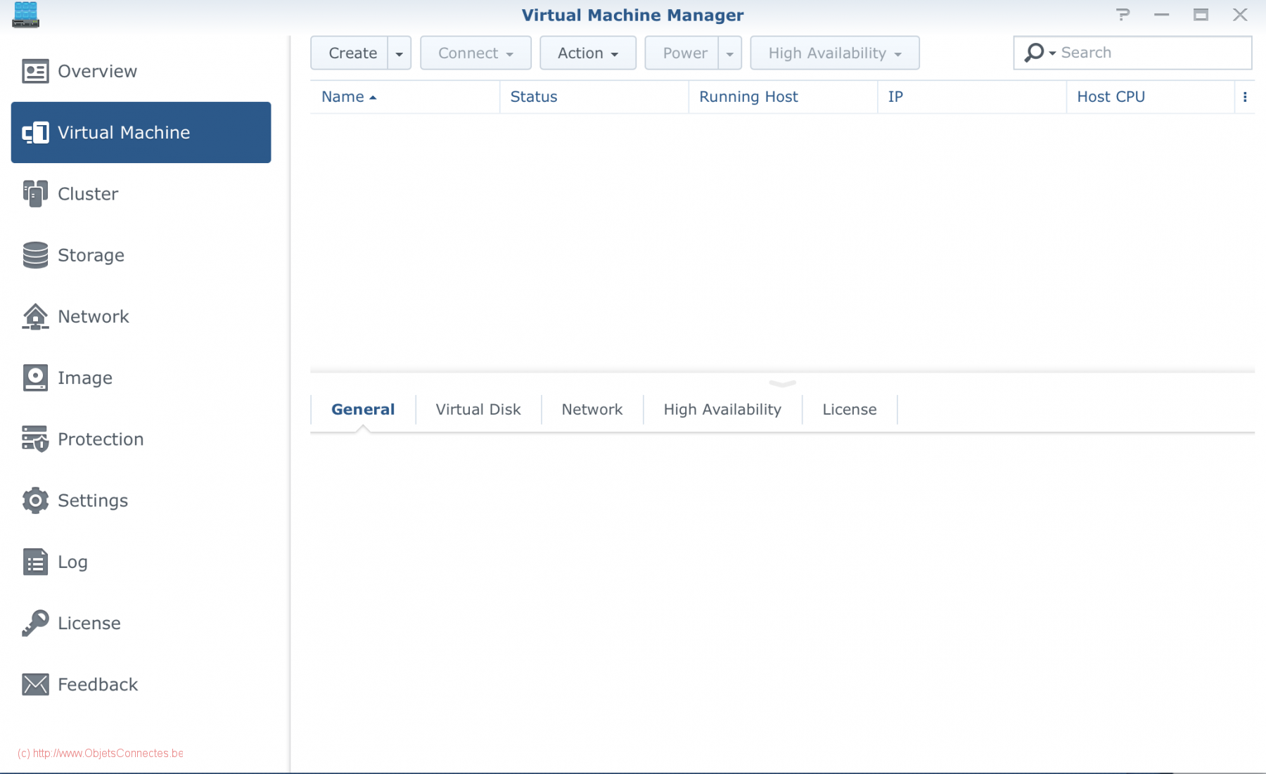 Création d'une machine virtuelle sur un NAS Synology - Objecs Connectés